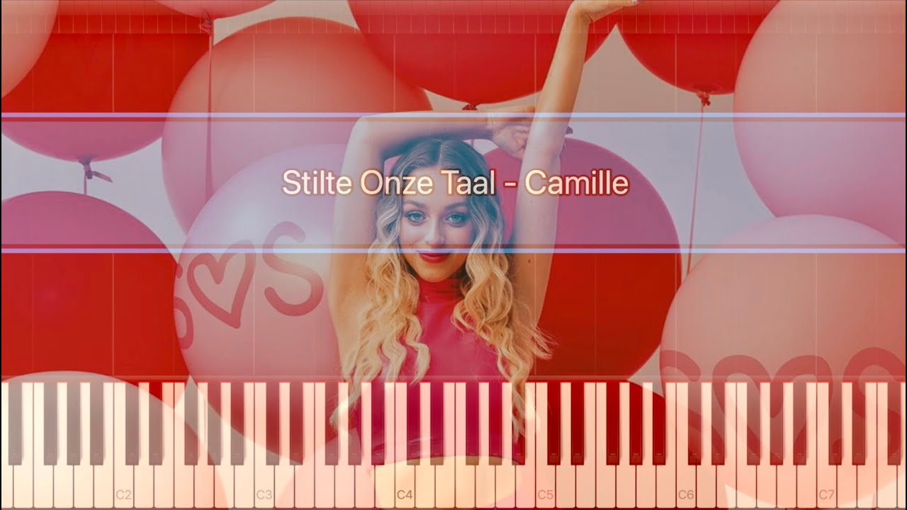 Stilte Onze Taal - Camille, Piano with Sheet Music ! - YouTube