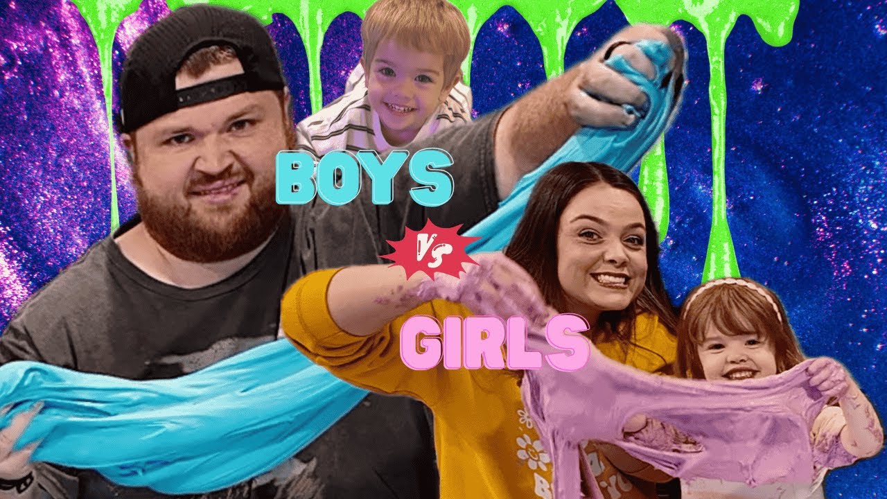 BOYS VS GIRLS SLIME CHALLENGE - YouTube