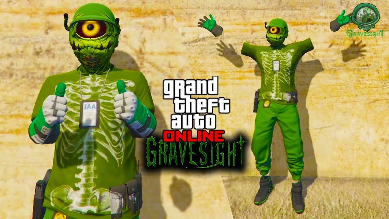 How to Make the Legendary Gravesight Green Alien Outfit in GTA Online ...