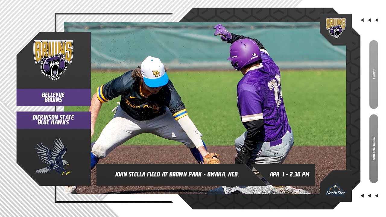 Bellevue Baseball vs. Dickinson State (Game 1) - YouTube