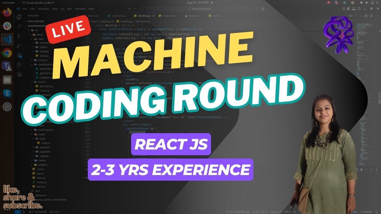 Accenture React JS , Redux Interview Questions & Answers | 2-3 Years Experience | Machine coding ...