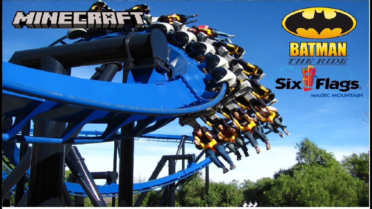 Minecraft - Batman The Ride At Six Flags Magic Mountain Recreation ...