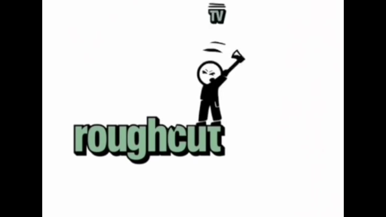Roughcut TV logo (Black/Green Text) - YouTube