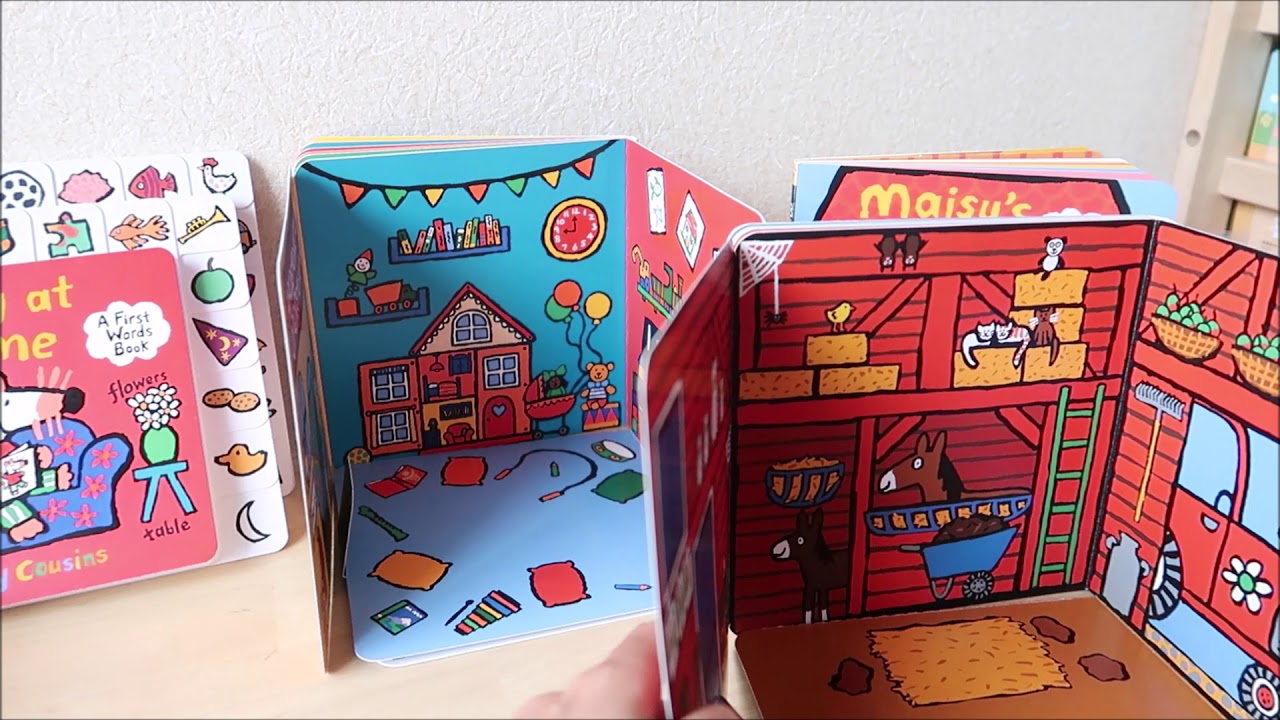Maisy 場景遊戲書 Maisy's Preschool/ Maisy's House & 硬頁單字書 Maisy at Home ...