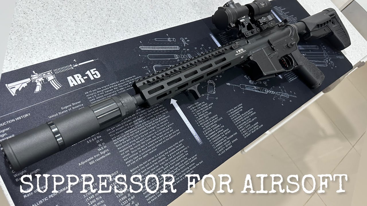 [Airsoft Indonesia] ARP 556 with Gemtech silencer ! VFC BCM MCMR WITH ...