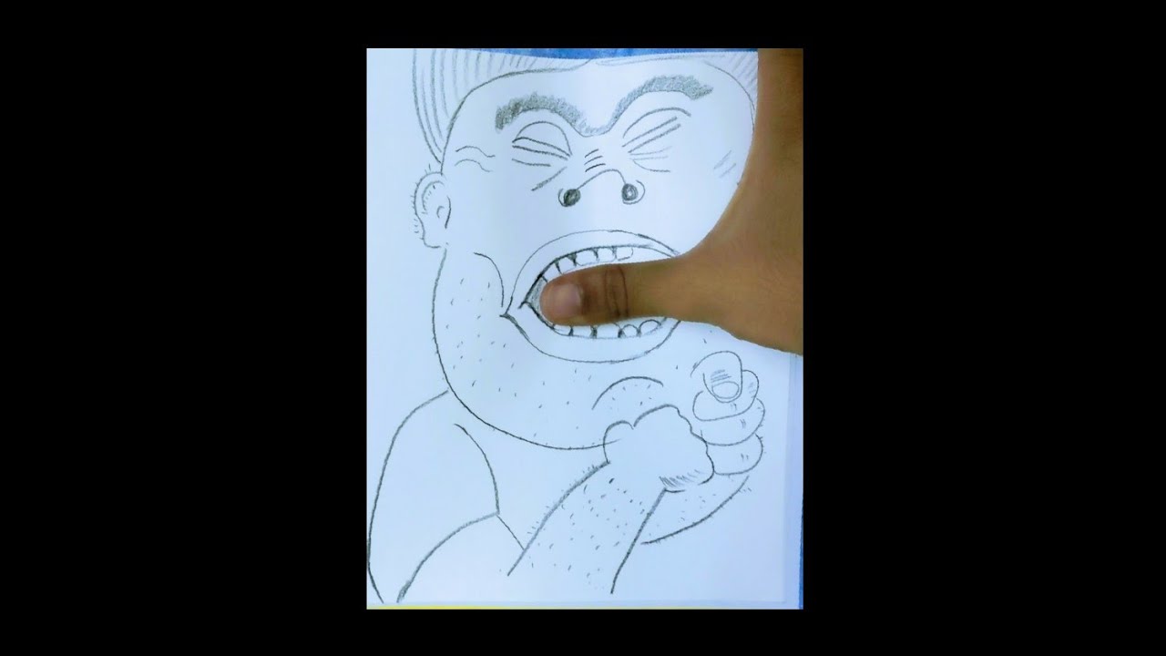 Funny drawing ideas 😂💡 || angry boy drawing - YouTube