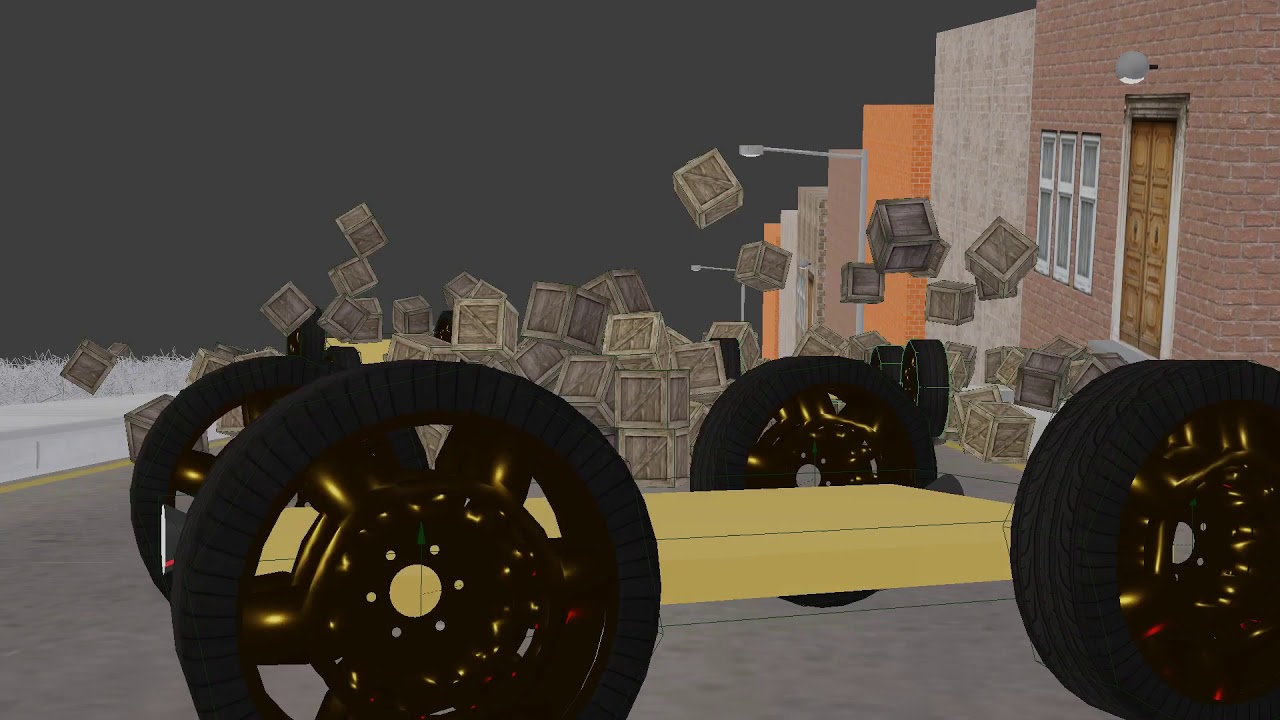 Basic Car Simulation With Braking - Blender 3D - YouTube