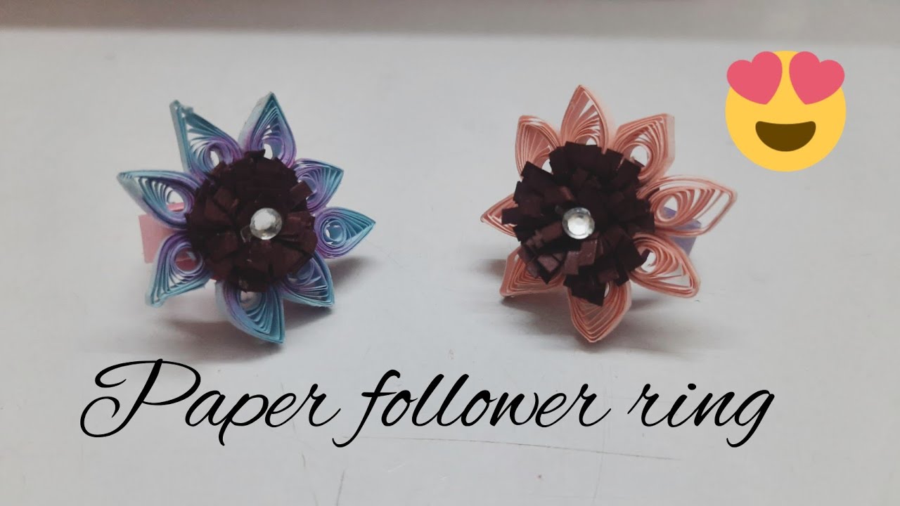 How to make quilling ring | easy paper quilling ring | Priyanka's Craft ...