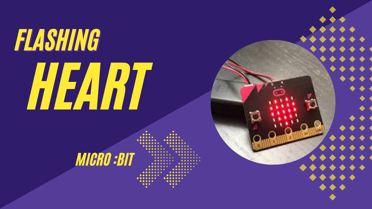 Micro Bit - Flashing Heart - YouTube