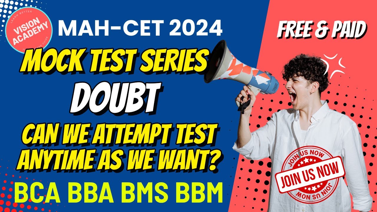 Mock Test Series for MAH CET 2024 for BBA BBM BMS BCA 🔥 Can I attempt ...