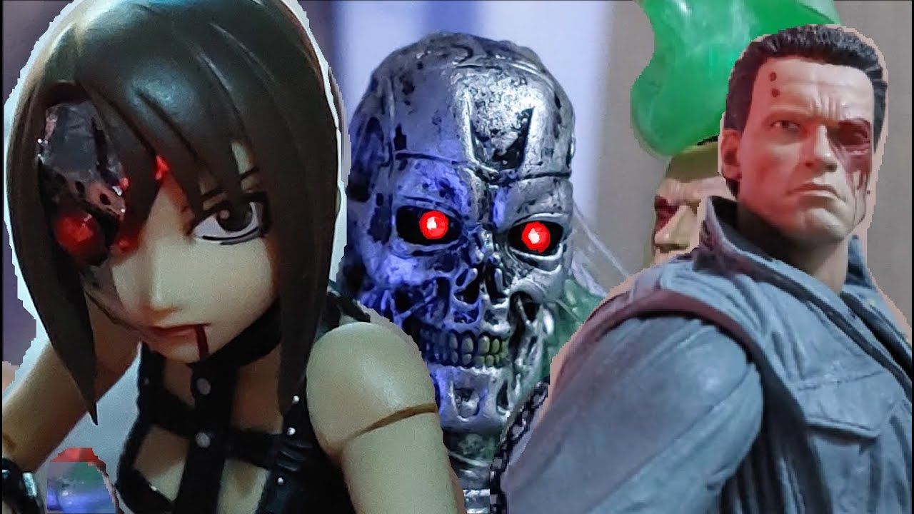 Terminator T-800 old VS T-800 young stop motion - YouTube