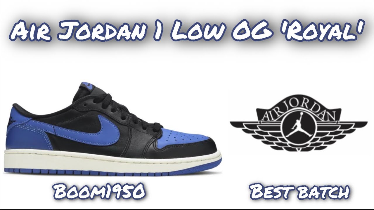 Rep Air Jordan 1 Low OG 'Royal' - YouTube