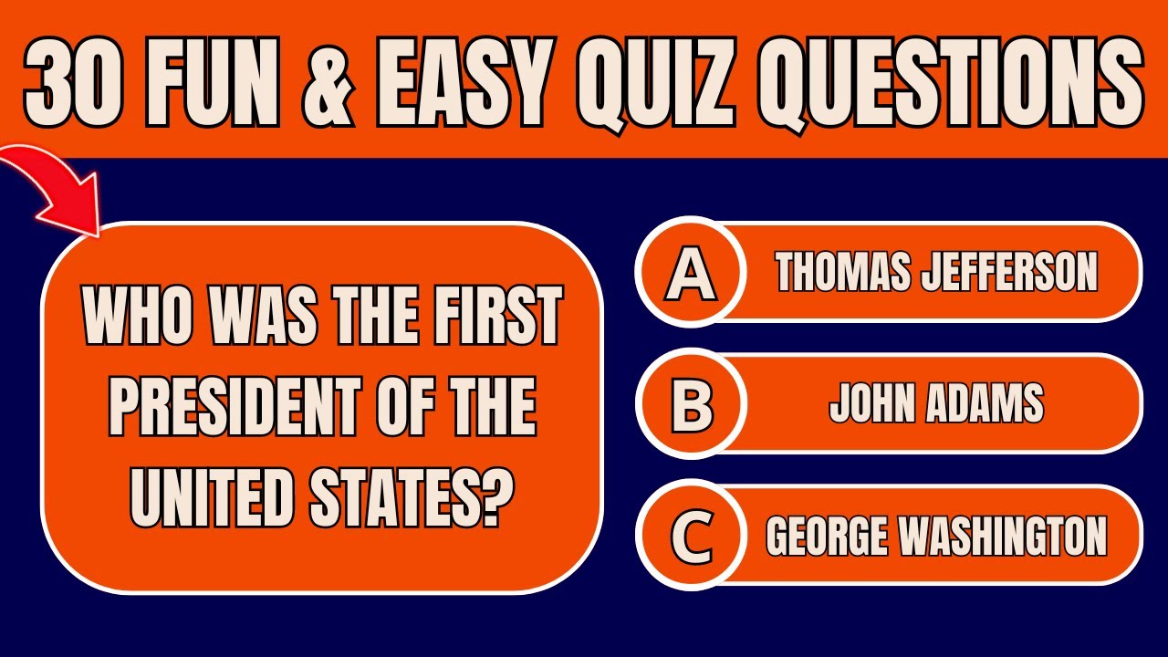 30 Fun and Easy Quiz Questions for Kids | Boost Your Knowledge! - YouTube
