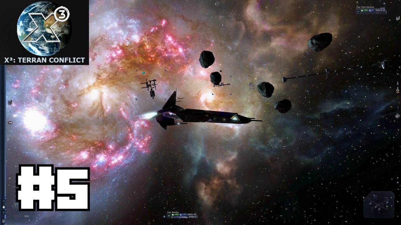 Let's Play X3 Terran Conflict #5 OTAS Headquarters & Sniping Pirates ...