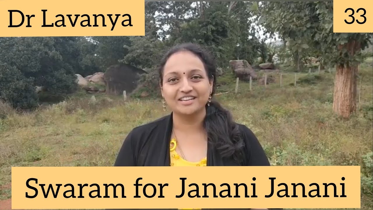 Swaram for Janani Janani by Play back Singer and Voice culture Trainer ...