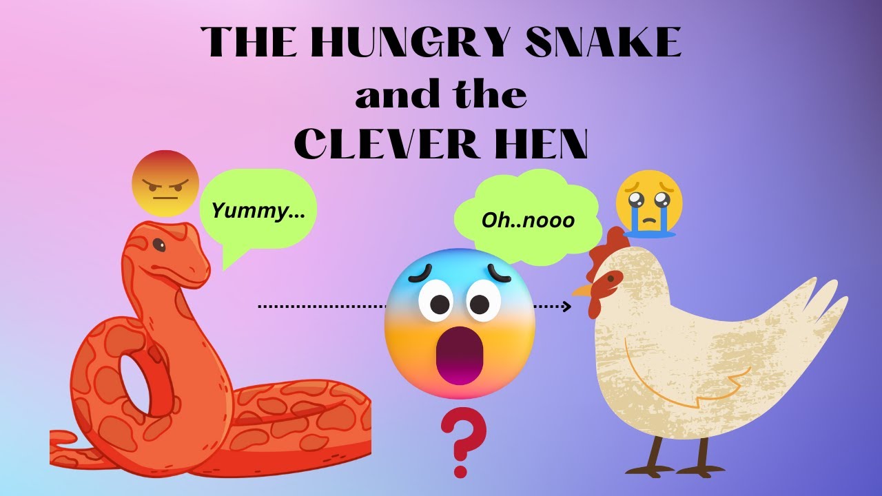 MORAL STORY The Hungry Snake and Clever hen| English stories|stories ...