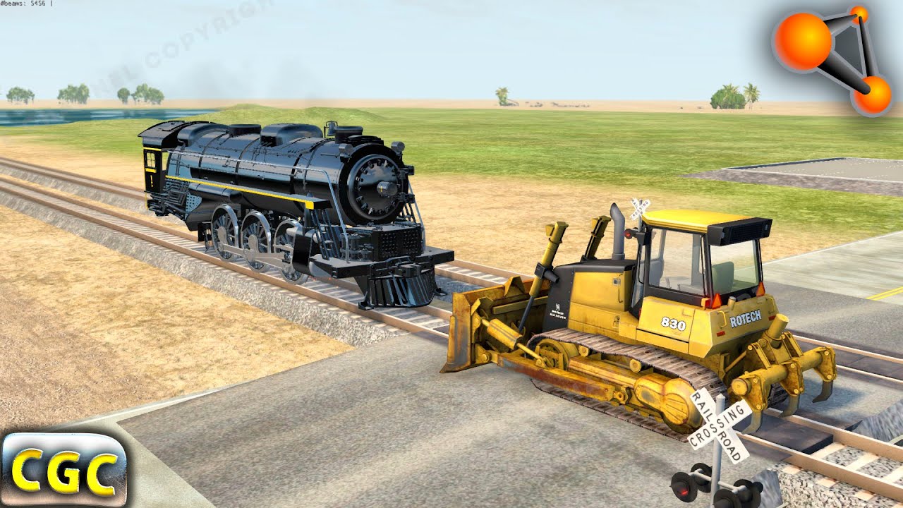 Steam Train Derailments #3 BeamNG Drive - YouTube