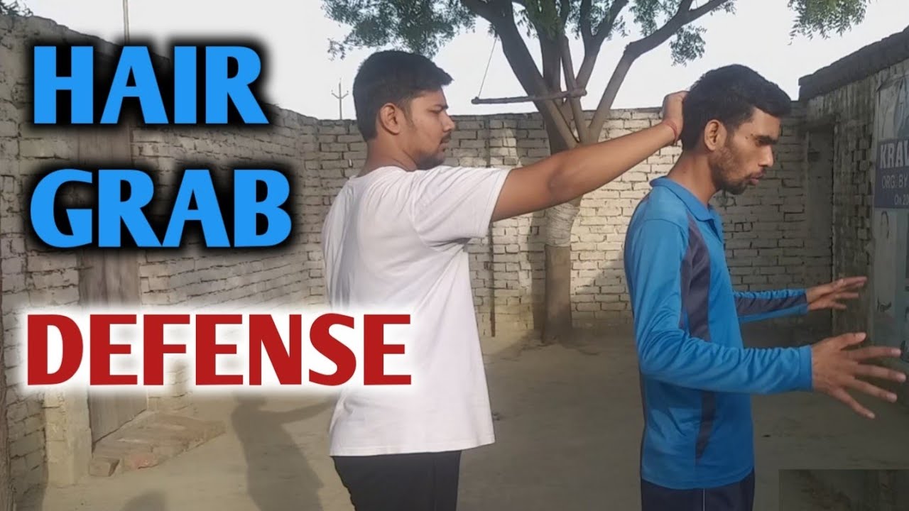 Hair Grab Self Defense Technique in Hindi - YouTube