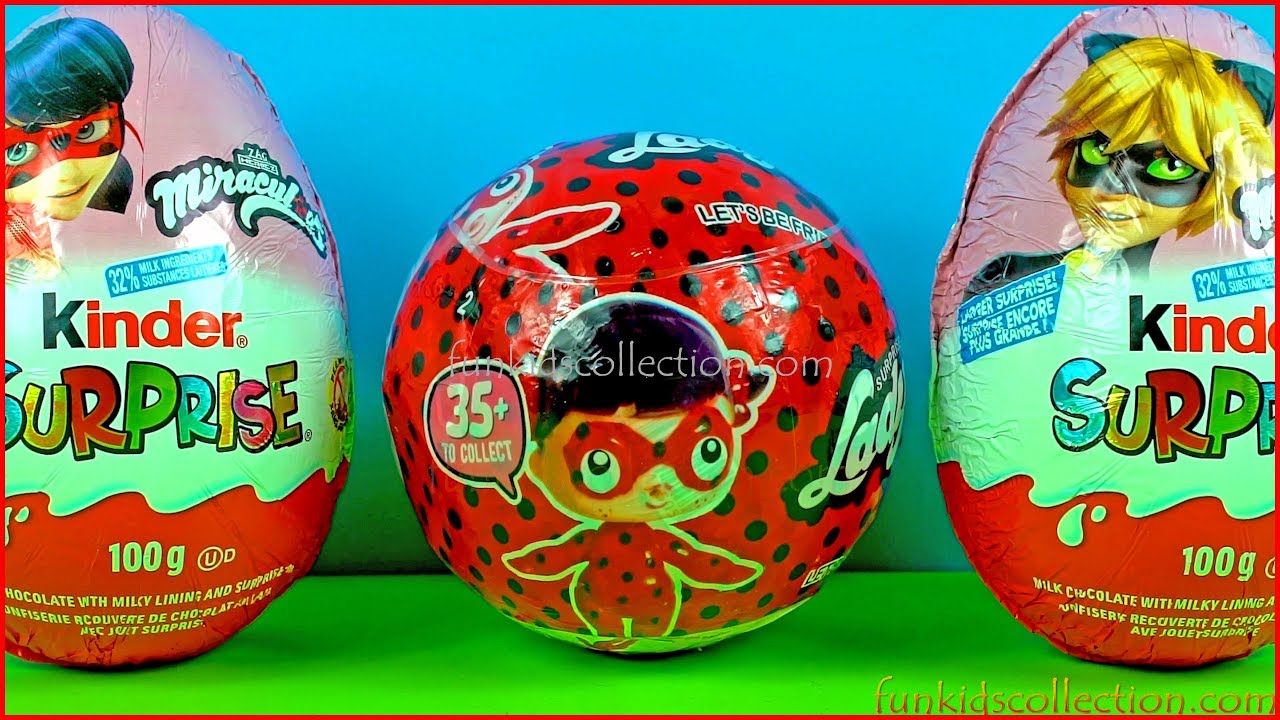 Opening LADYBUG LOL Surprise Ball 🐞.Opening Giant Miraculous Ladybug ...