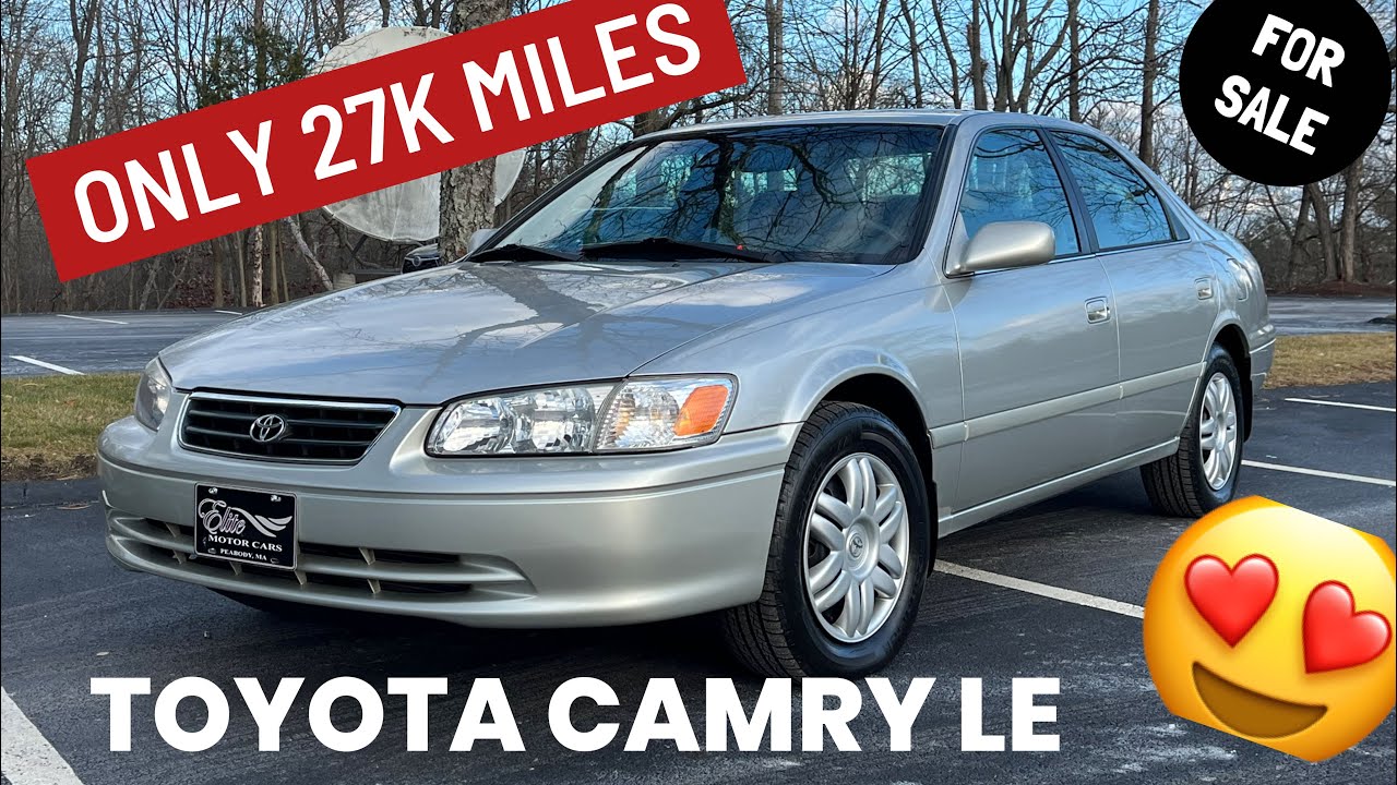 Ultra Low Mile 2001 Toyota Camry LE Sedan Beautiful Original Example By ...