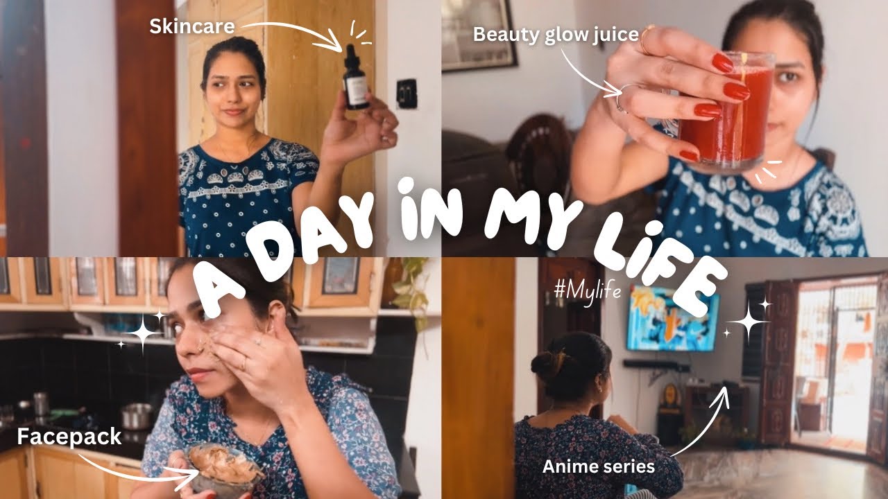 Day in my life☕️ | Beauty glow juice | Skincare Routine | Cleaning ...