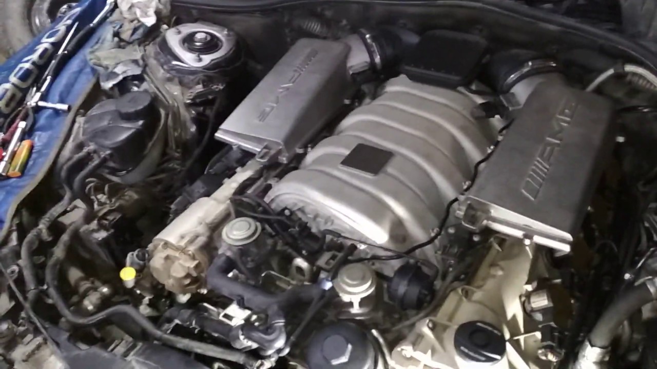 Mercedes Benz CL63 (С216) ///AMG M156.984 (перебока) Первый запуск ...