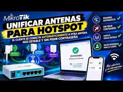 Cómo UNIFICAR varias antenas Hotspot ✅ Cambio automático SIN pedir contraseña