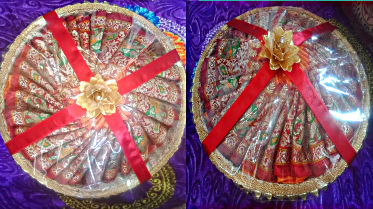 wedding Saree gift packing / Saree packing for wedding / trousseau ...