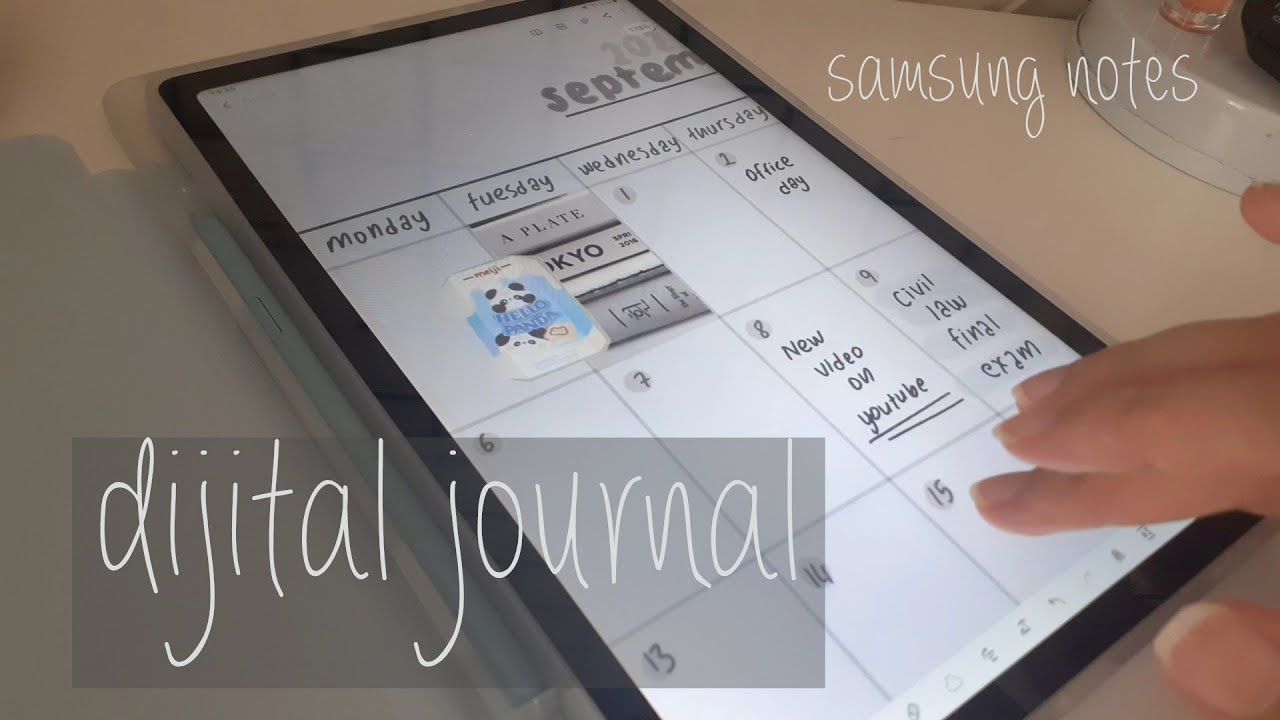 DIJITAL JOURNAL 2021 | Samsung Notes | Samsung Galaxy Tab S6 Lite - YouTube