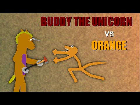 Buddy The Unicorn vs Orange - Buddy Movie vs Rainbow Friends