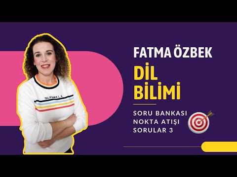 3) Fatma Özbek - Dil Bilimi Soru Bankası