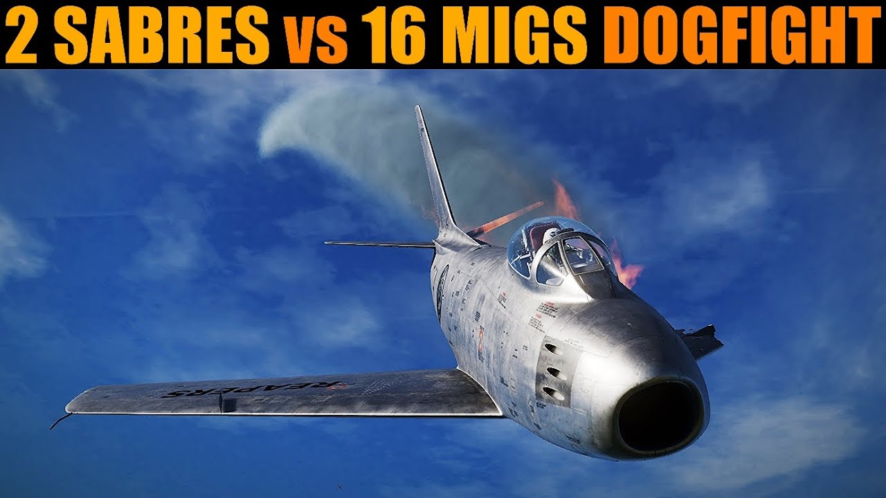 1953 Col Ralph Parr 2 x F-86 vs 16 x Mig-15 | DCS WORLD Reenactment ...