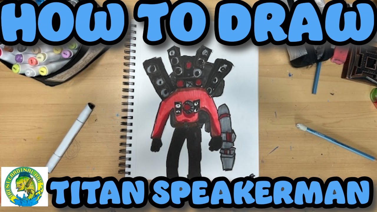 HOW TO DRAW TITAN SPEAKERMAN FROM SKIBIDI TOILET - YouTube