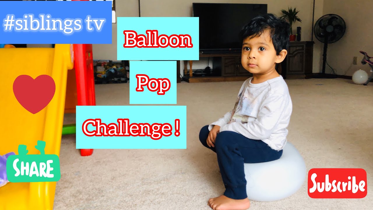 Kids Balloon Pop Challenge! - YouTube