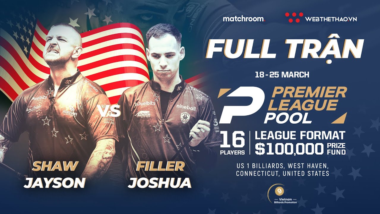 Full trận | Jayson Shaw vs Joshua Filler | Giải Billiard Premier League ...