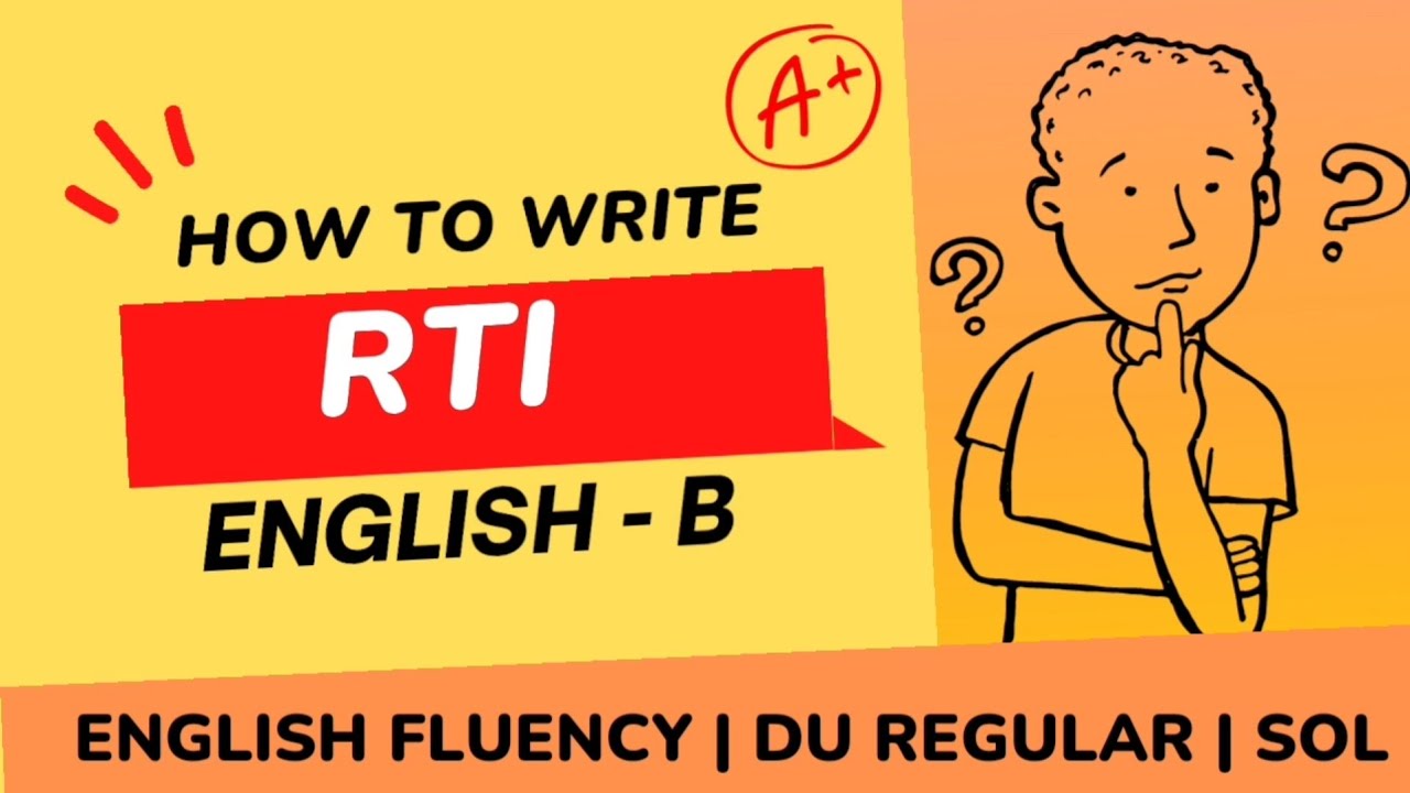 RTI Writing format Fluency- English | #Du -SOL/NCWEB/REGULAR #dusol ...
