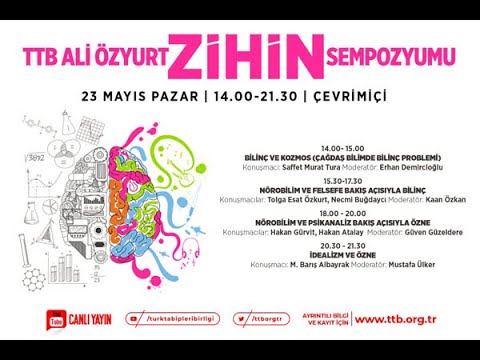 TTB Ali Özyurt Zihin Sempozyumu - I. Oturum: Bilinç ve Kozmos