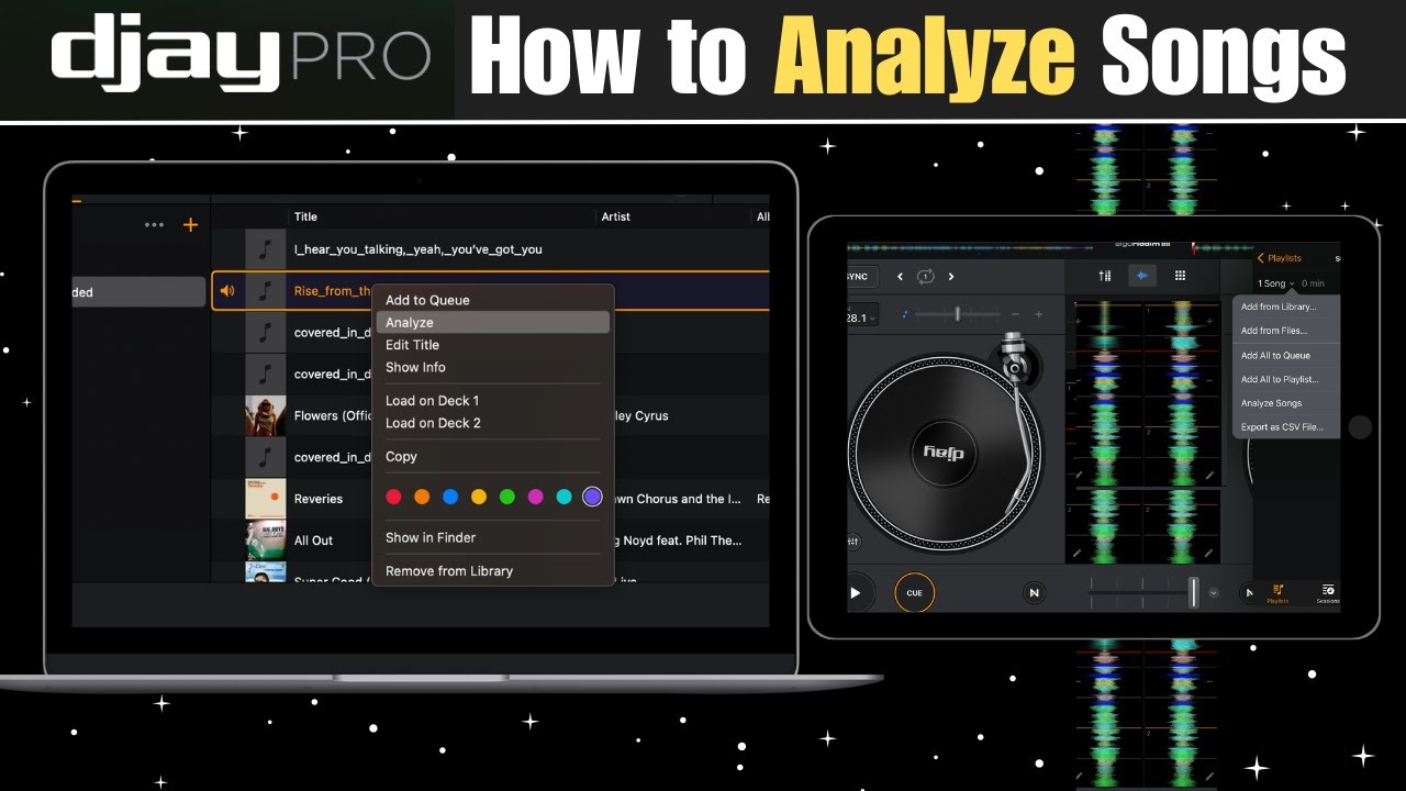 Djay Pro for Mac & iOS: How to Analyze Songs - YouTube