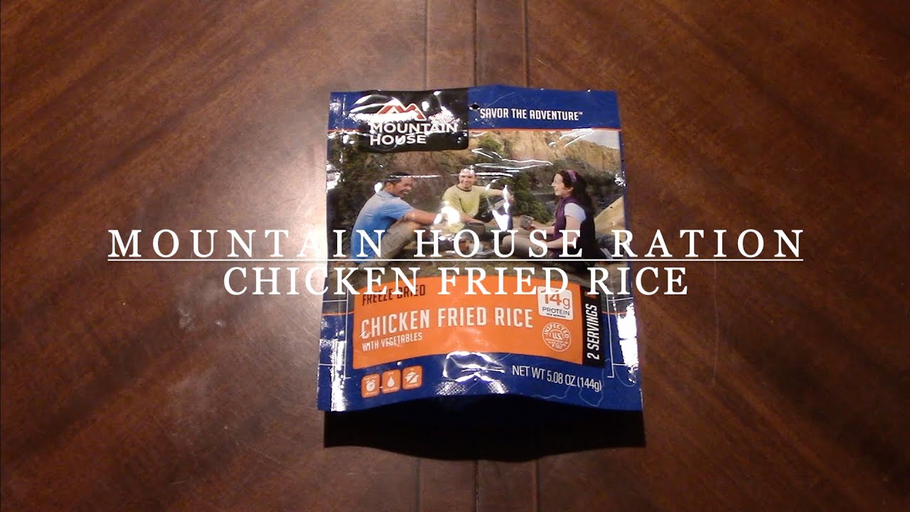 MRE Review | Mountain House Ration | Chicken Fried Rice - YouTube