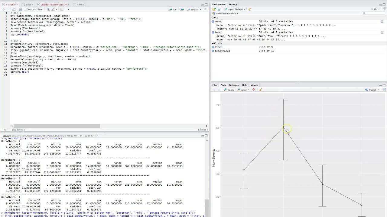 Chapter 10 R Studio Assignment - YouTube