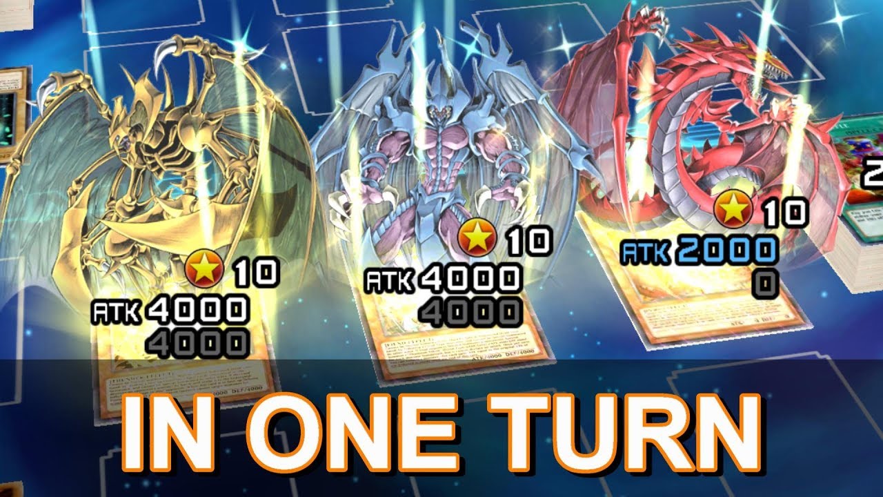 [Yu-Gi-Oh! Duel Links] Summoning 3 Sacred Beasts in one turn - YouTube