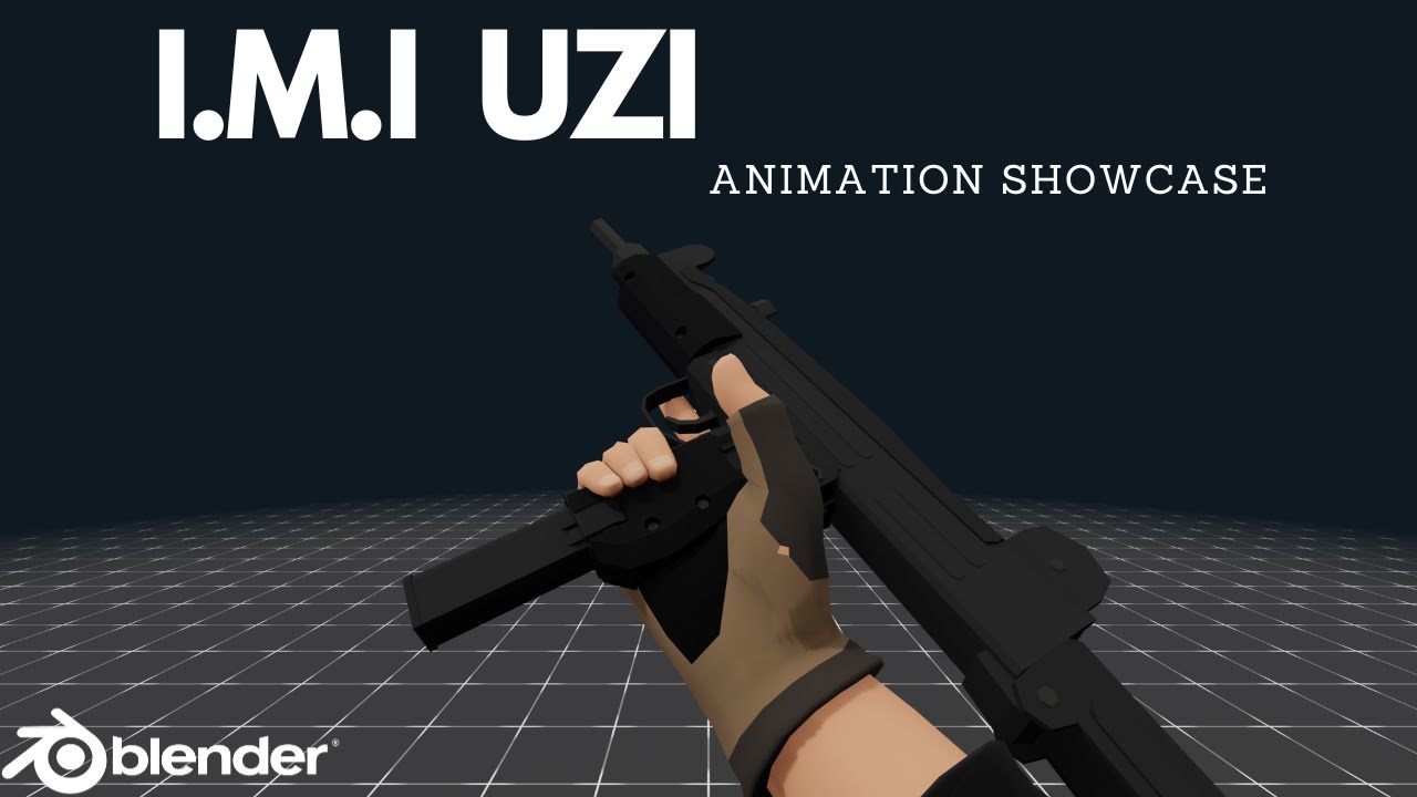 UZI Fps View Model Animations Blender || Unity|| IMI UZI - YouTube