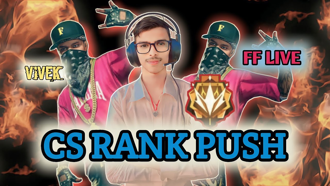 CS RANK PUSH TO TOP 1 GRANDMASTER 😎 VIVEK FF LIVE TEAM CODE GIVEAWAY ️ #classyfreefire #rggamer ...
