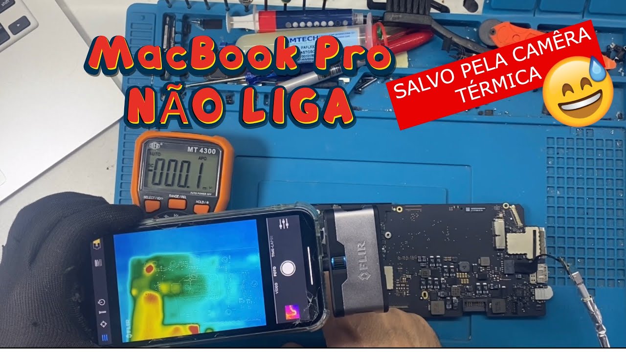 MACBOOK PRO 2015 NÃO LIGA A1502 - SALVO PELA FLIR ONE CAMERA TÉRMICA ...