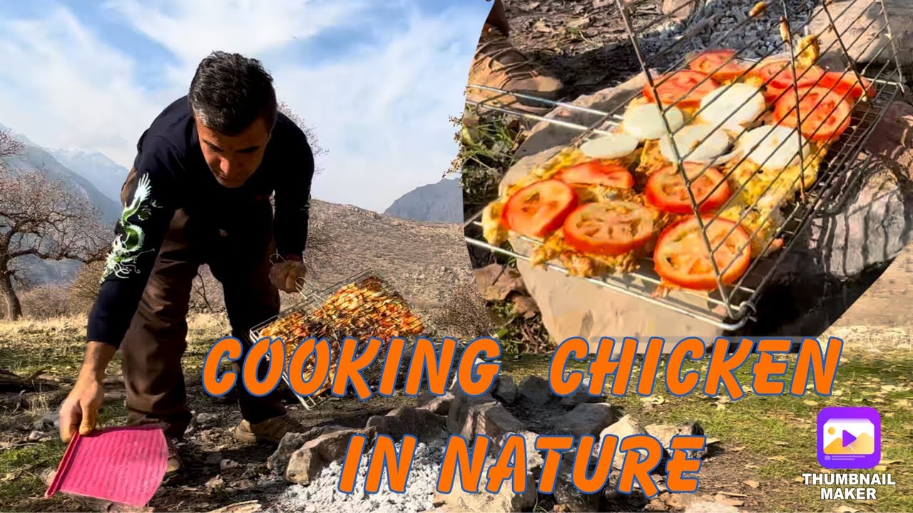 Cooking chicken in nature - YouTube