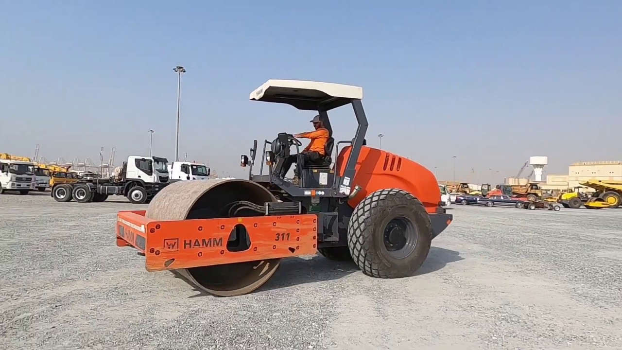 2019 Hamm 311 Vibratory Roller- Dubai, UAE Auction | 29 & 30 June - YouTube