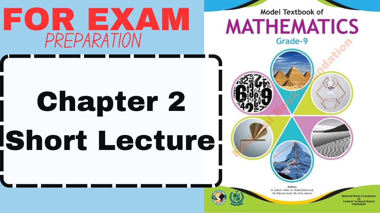 Chapter 2|Short Lecture| ModelTextbook Of Mathematics|Grade 9|National ...