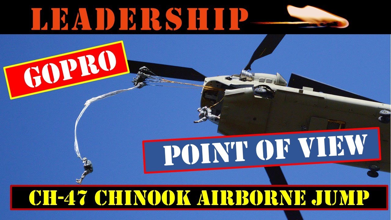GoPro POV CH 47 CHINOOK AIRBORNE JUMP - YouTube