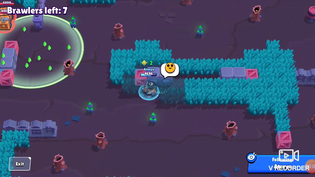 Brawl stars. Mowing around the trees - YouTube