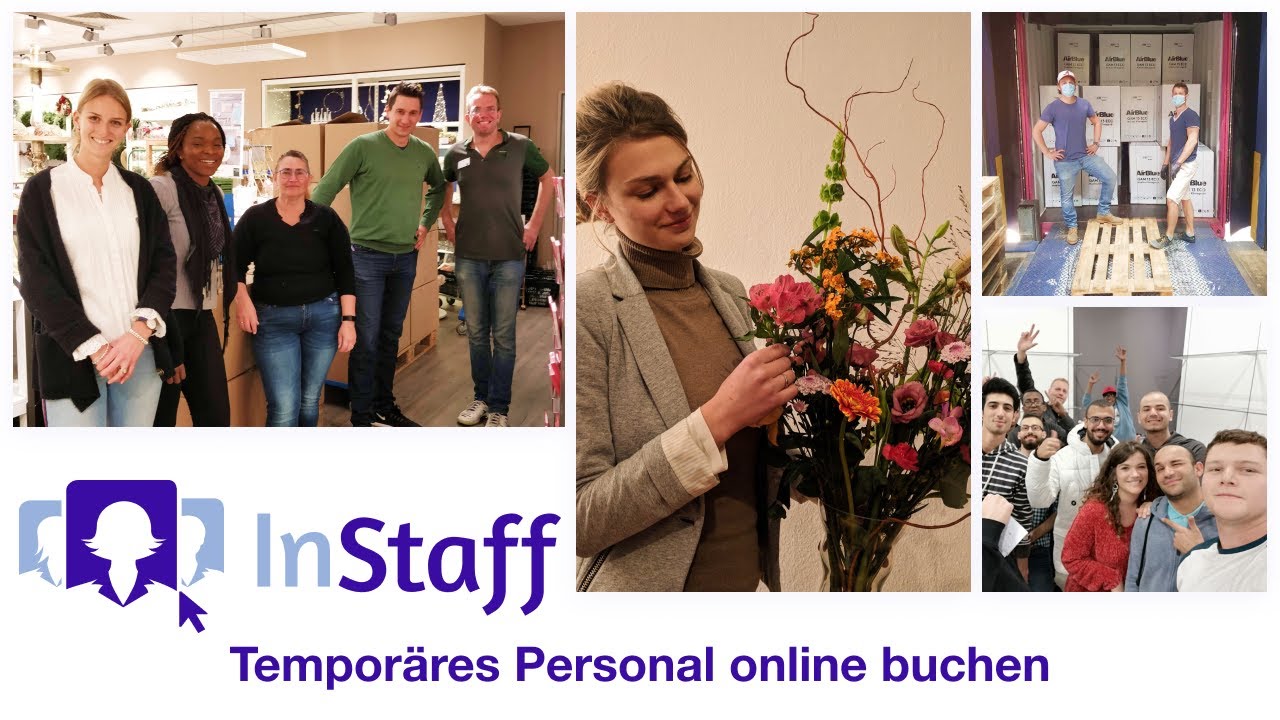 InStaff - Temporäres Personal online buchen - YouTube